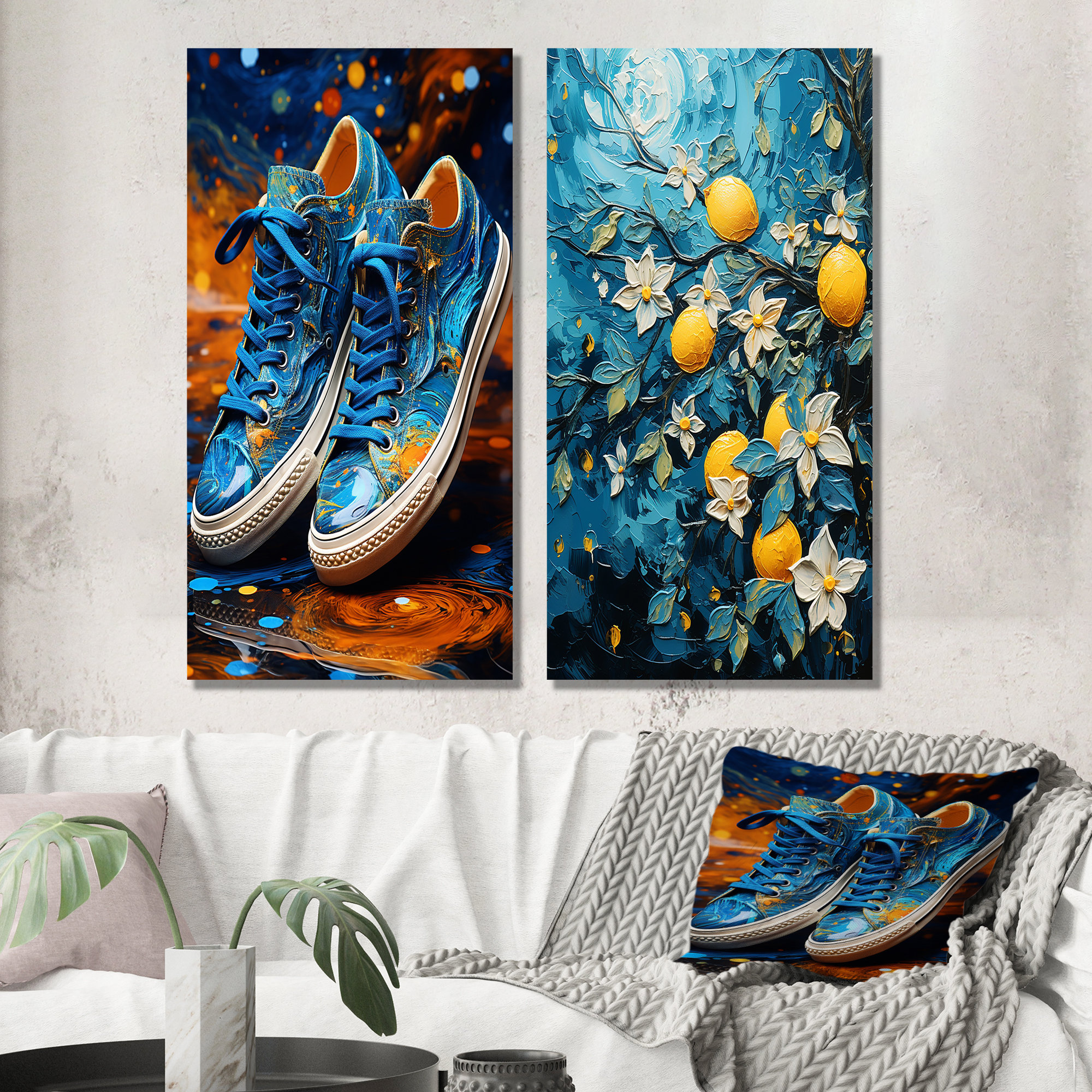Lark Manor™ Starfruit Starry Night - Fruits Metal Prints Set Of 2 | Wayfair