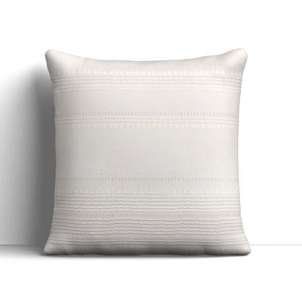 Bryson Embroidered Cotton Throw Pillow | Birch Lane