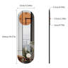 Latitude Run® Mirrored Wall Clock Long Oblong Wall Decorative Analogue ...