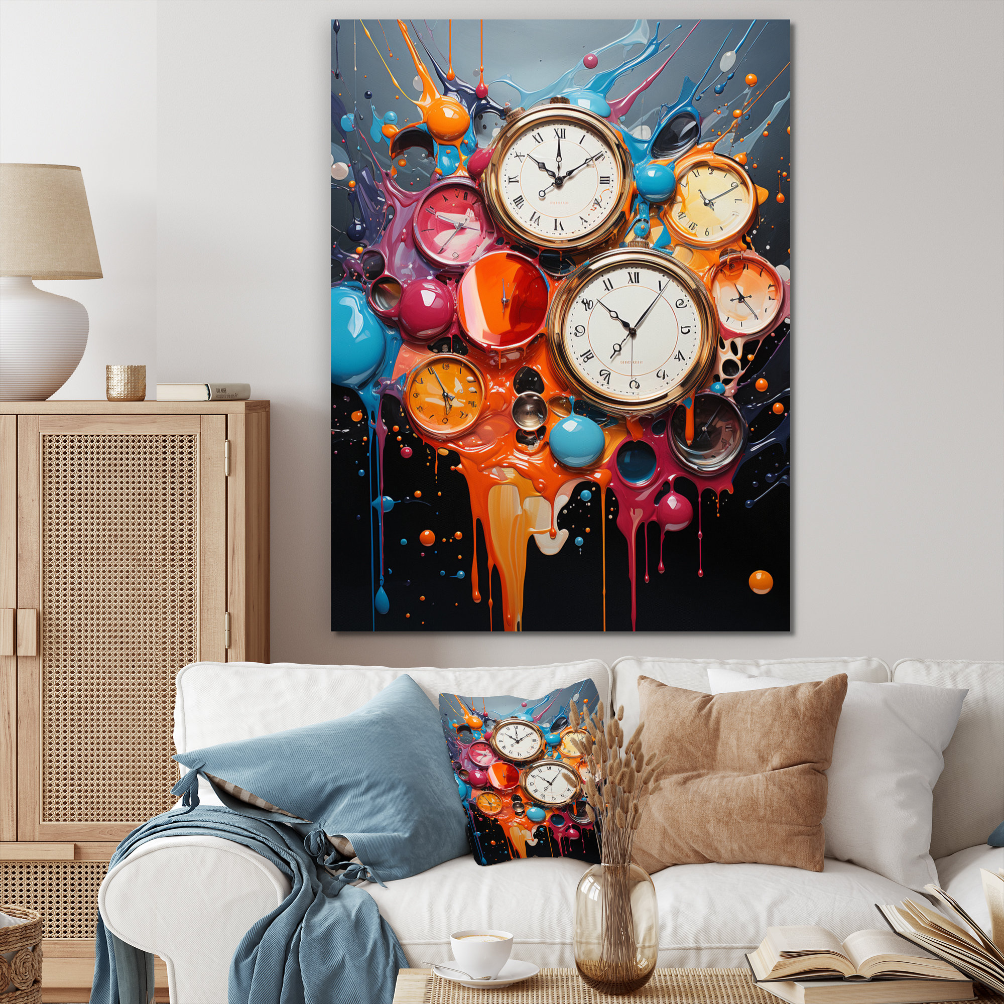 Brayden Studio® Abstract Watches Collage I On Canvas Print | Wayfair