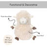 Evideco Decorative Sheep Door Stopper, 2.3 lb Weighted, Ecru | Wayfair