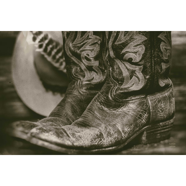 Union Rustic Cowboy Boots I On Canvas Print | Wayfair
