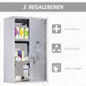 Wrought Studio Wall Mounted Medicine Cabinet Locking with 3 Tier ...