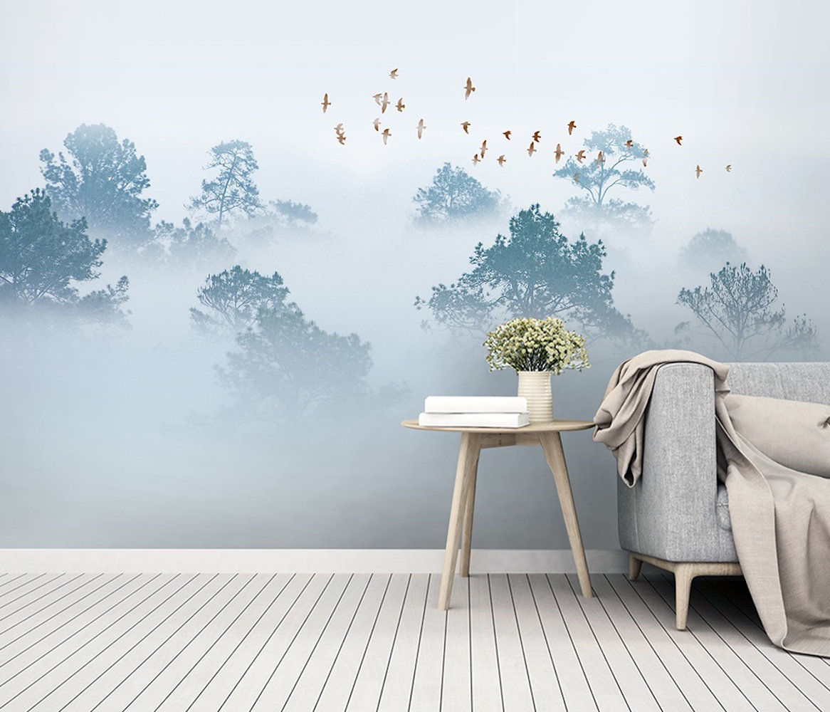 GK Wall Design Jungle Misty Forest Paintable Wall Mural | Wayfair