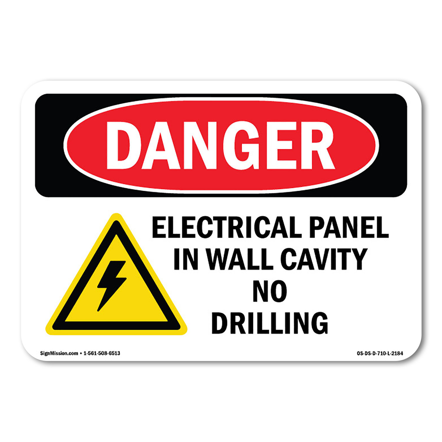 SignMission Electrical Panel In Wall Cavity Decal 10" X 7" | Wayfair