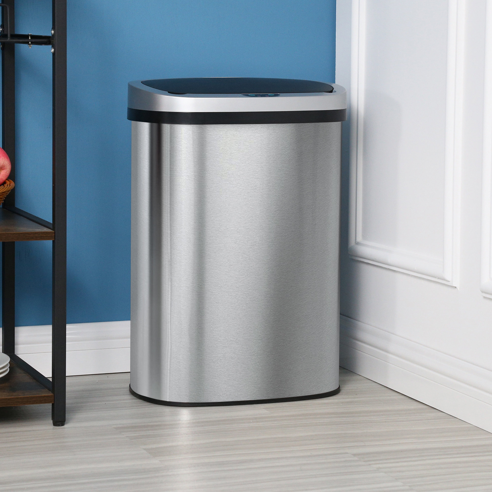 FDW Kitchen Stainless Steel 13 Gallon Motion Sensor Trash Can & Reviews ...