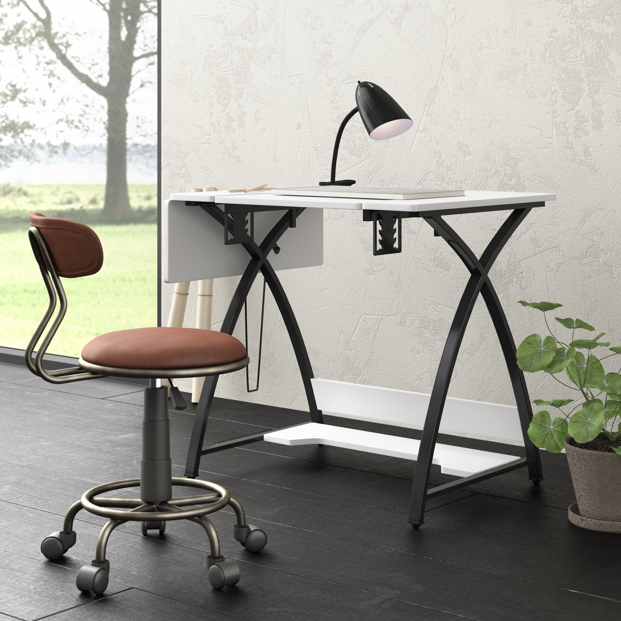 Ivy Bronx Bansari Sewing Craft Computer Desk | Wayfair