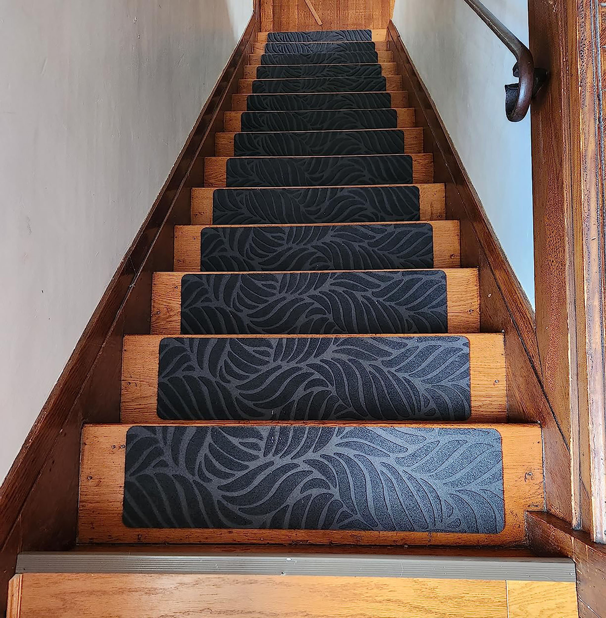 Orren Ellis Stair Treads For Wooden Steps , Set Of 15 Leaf ,Grey ...