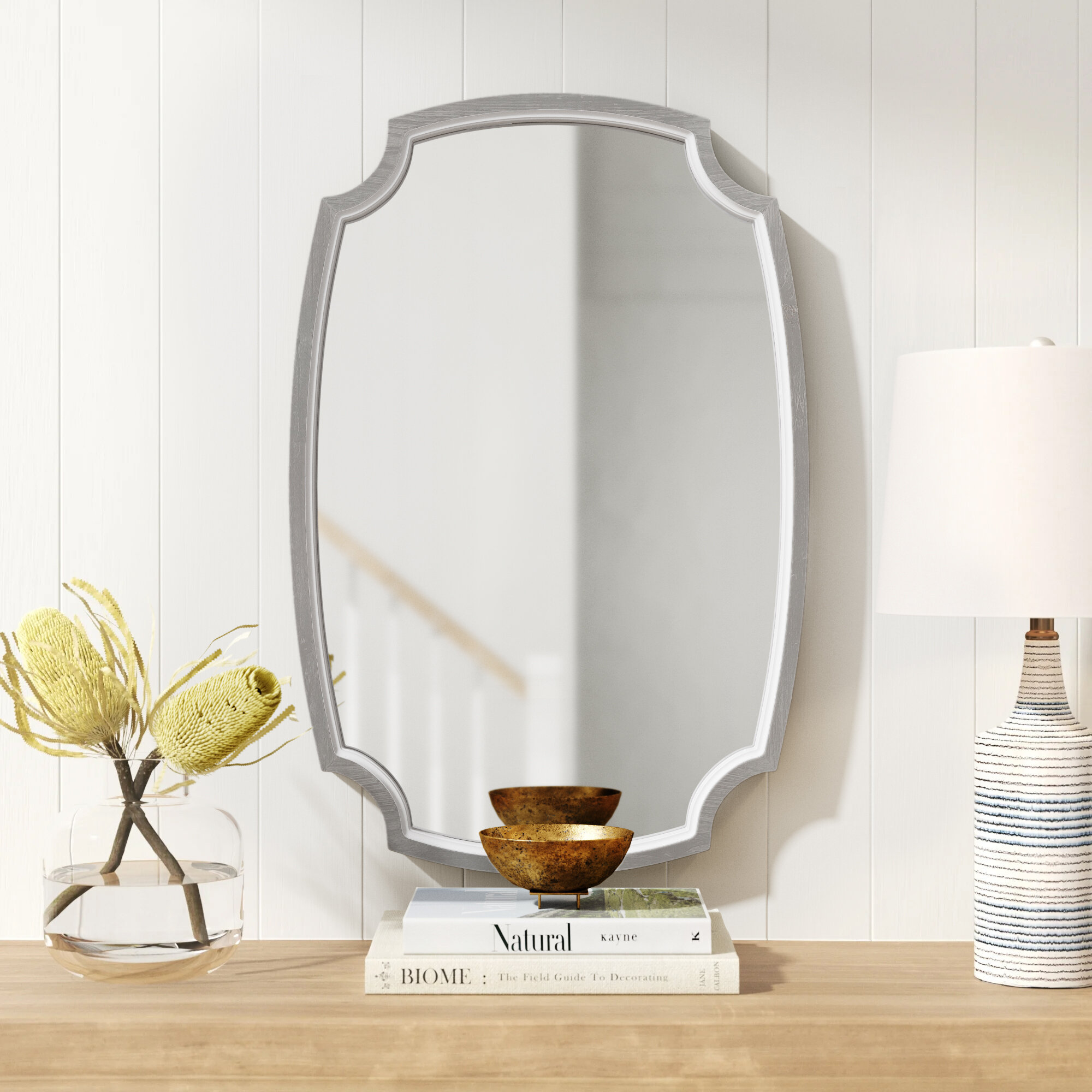 Sand & Stable™ Nikkie Distressed Bathroom / Vanity Mirror & Reviews ...