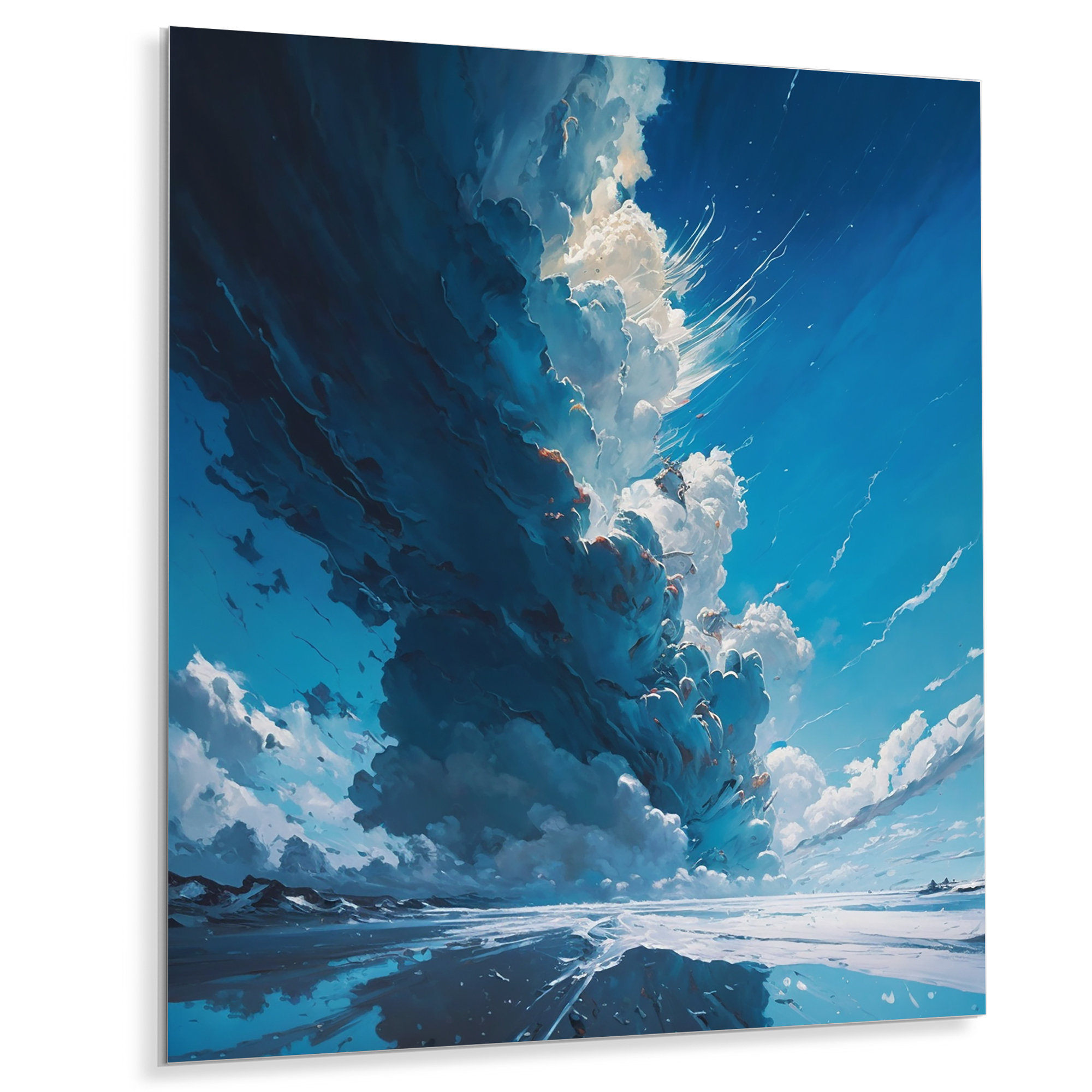 Red Barrel Studio® Clouds In The Sky Painting - Abstract Metal Wall Art ...