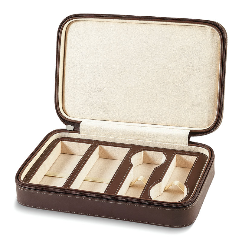 Ebern Designs Leather Watch Box | Wayfair