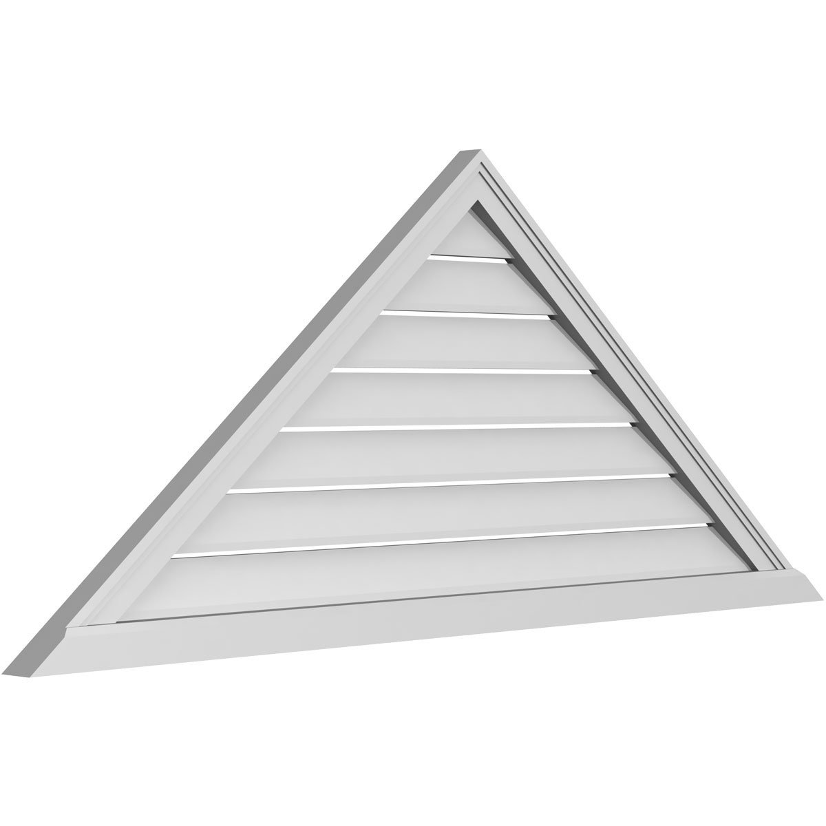 Ekena Millwork Triangle Surface Mount Urethane Functional Gable Vent 10 ...
