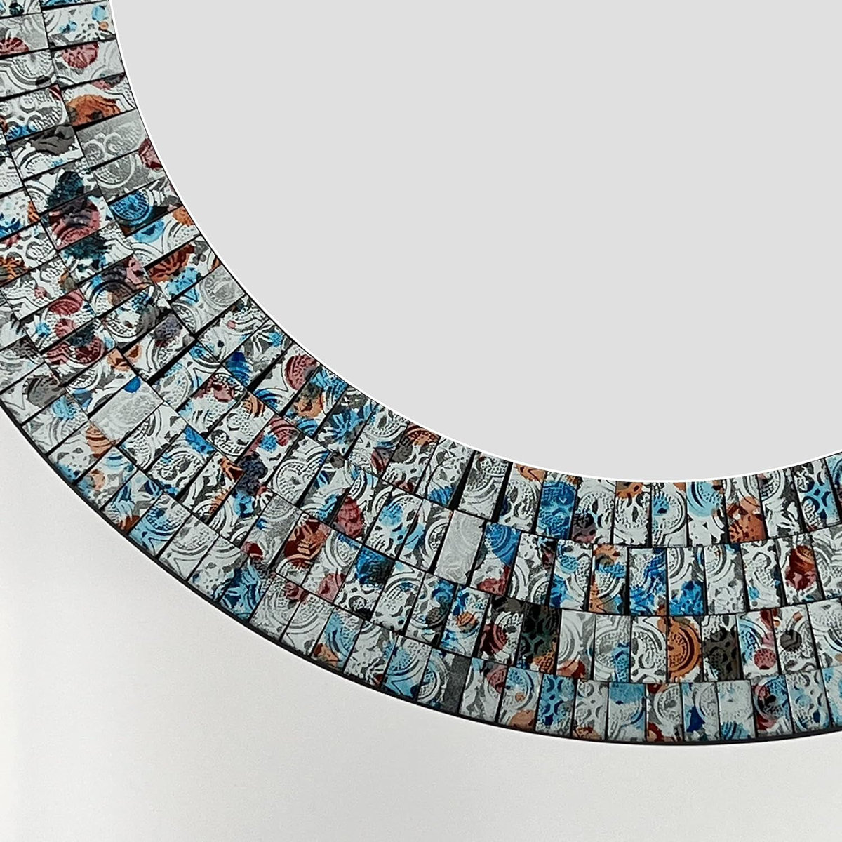 Corrigan Studio® Zorigs Mosaic Mirror, Wall Art Décor – 24” Round ...