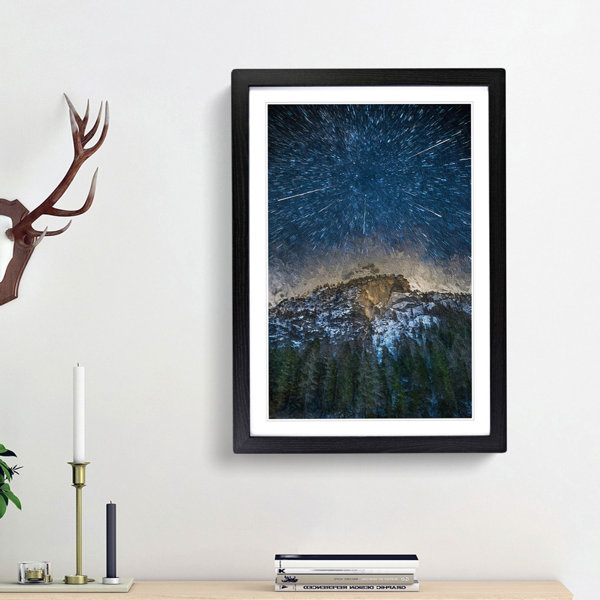 East Urban Home The Stars over the Dolomites in Italy - Picture Frame ...