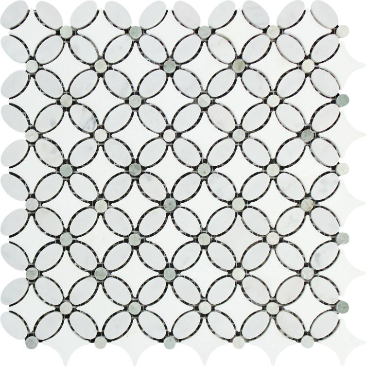 Stone & Tile Shoppe, Inc. Marble Novelty Mosaic Wall & Floor Tile | Wayfair