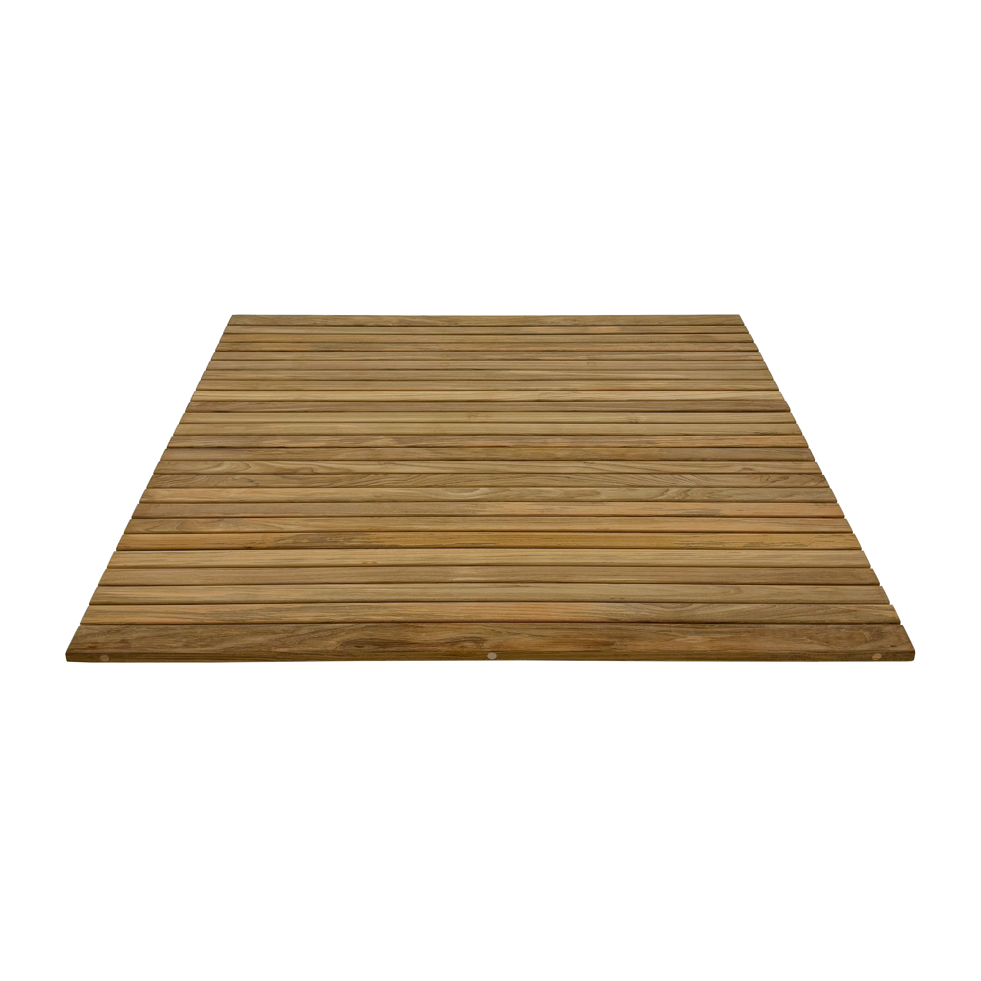 Nordic Style Teak Natural Shower And Bath String Mat With Rubber ...