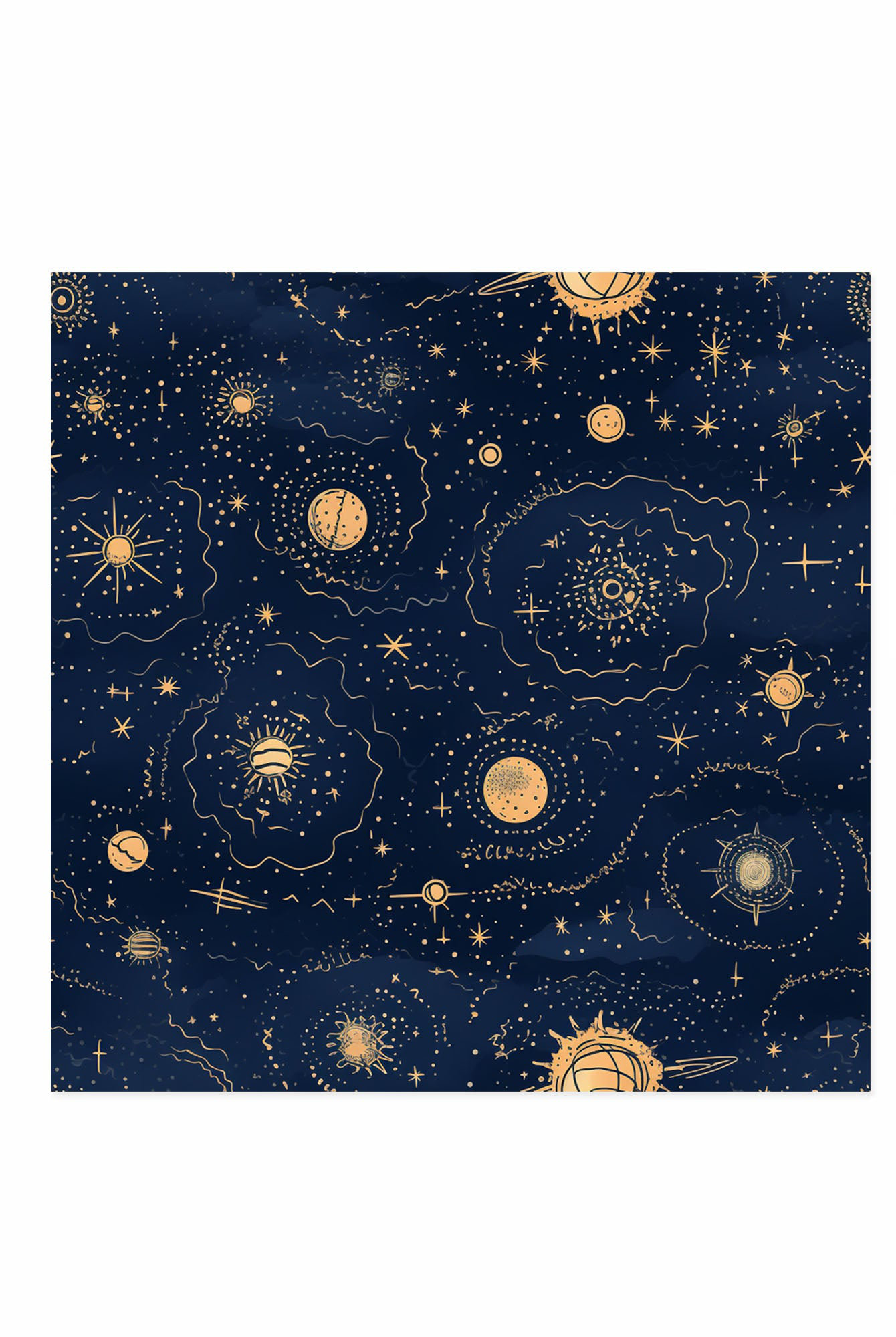 Winston Porter Astronomy and Space Stars Pattern III Modern Unframed ...