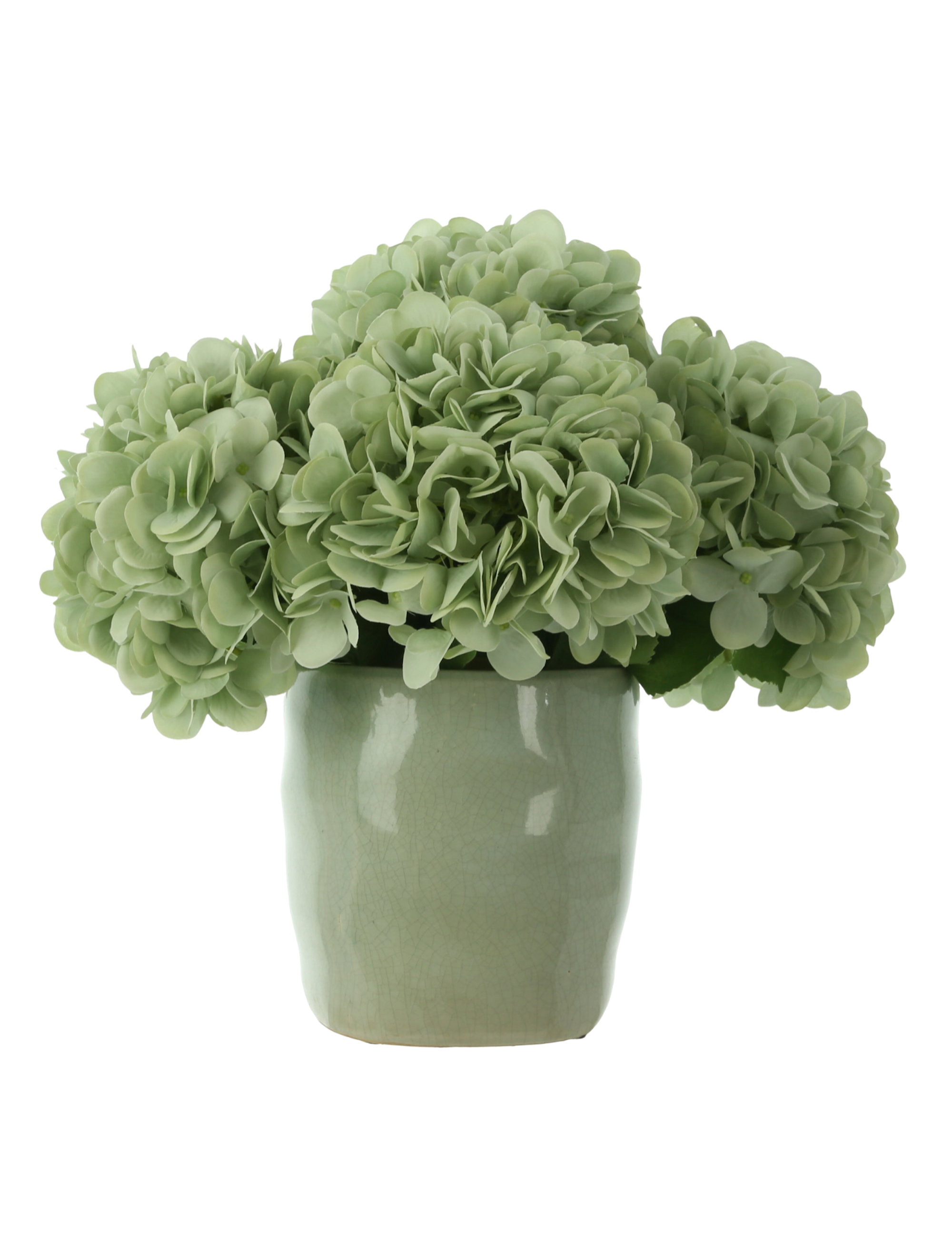 Primrue Hydrangea Arrangement in a Ceramic Pot | Wayfair