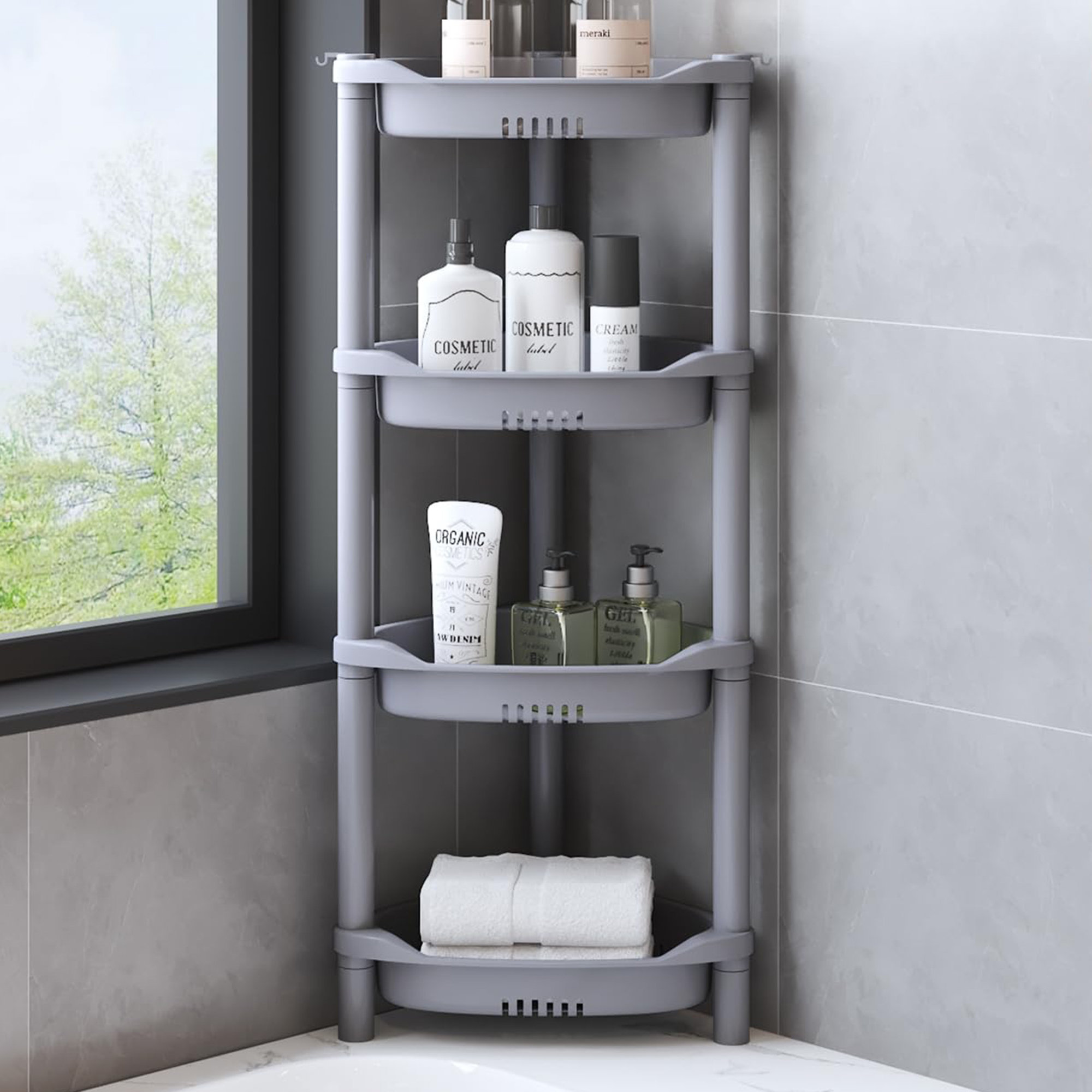 Rebrilliant 4-Tier Corner Shelf | Wayfair