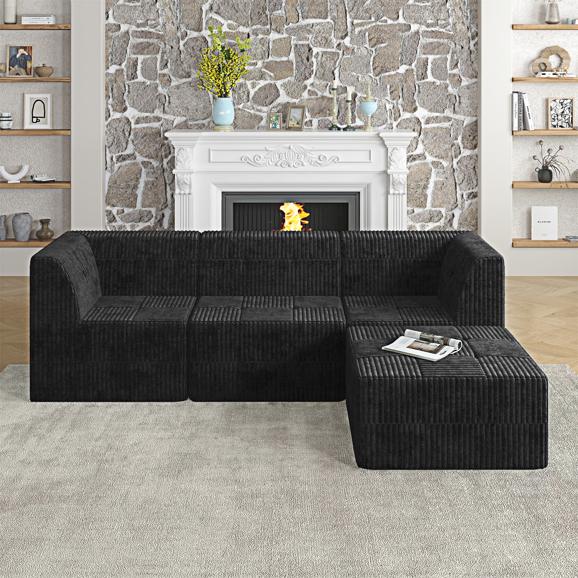 Latitude Run® L Shape Modular Sectional Sofa | Wayfair