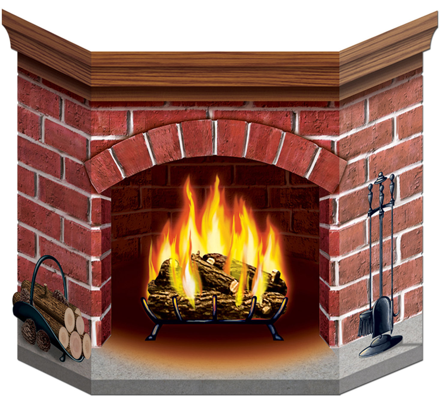 The Holiday Aisle® Brick Fireplace Stand-Up & Reviews | Wayfair