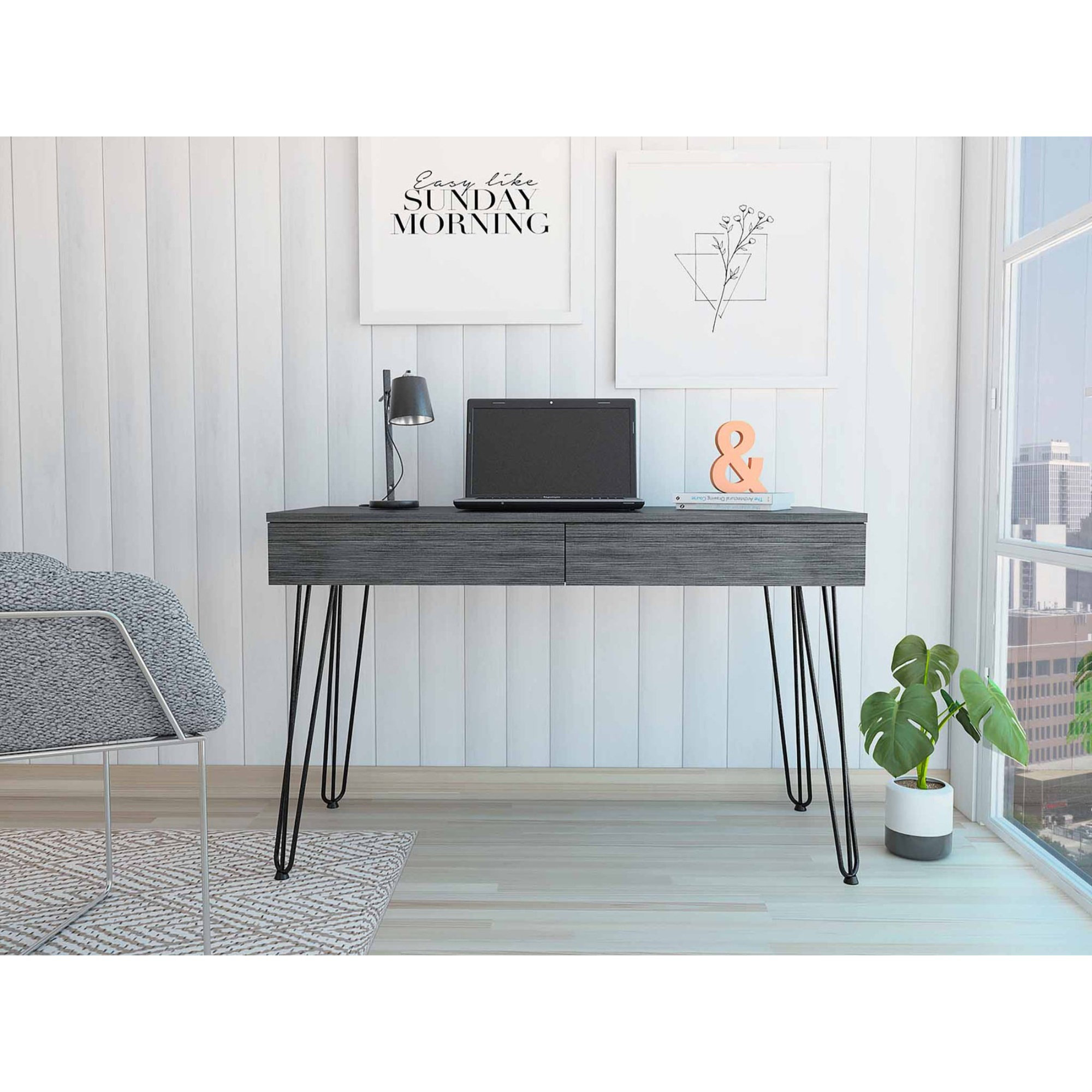 Corrigan Studio® Oakland 47" Wide Writing Desk & Reviews | Wayfair