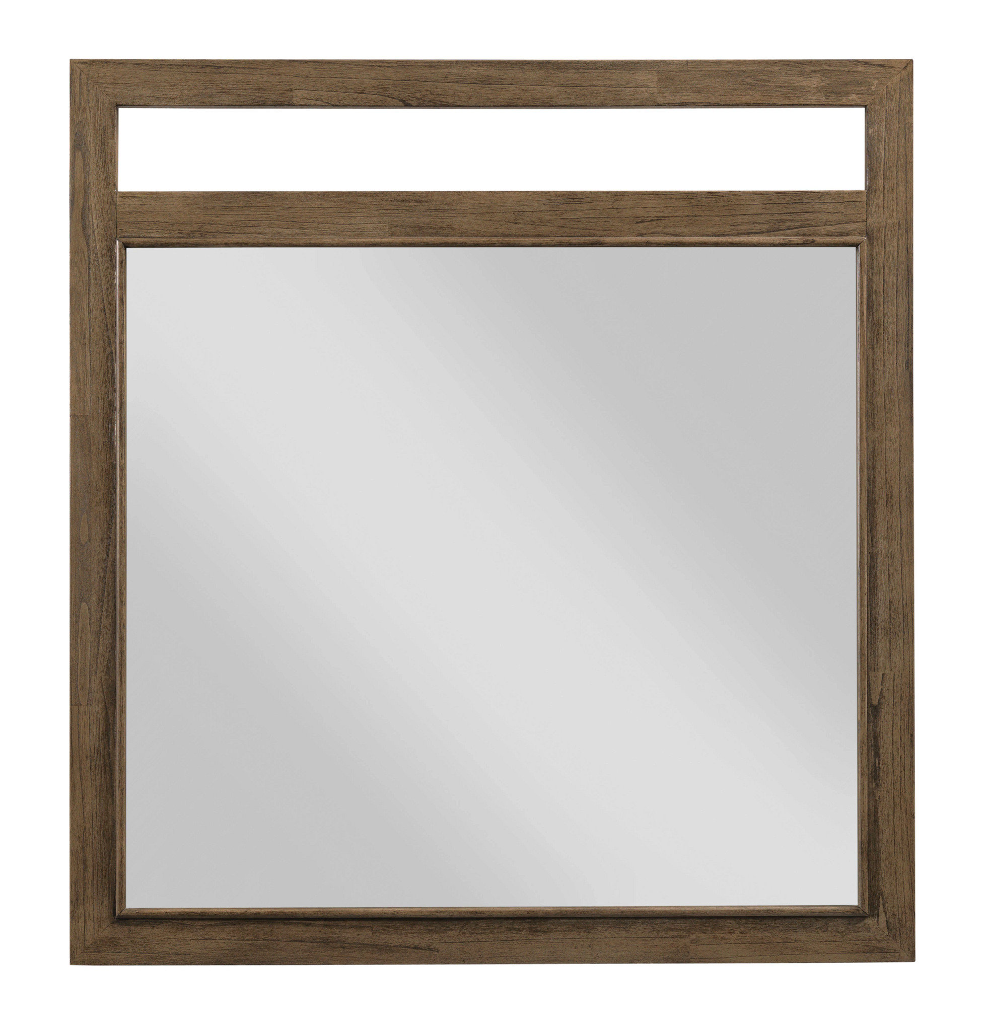 Millwood Pines Briara Square Wood Mirror | Wayfair
