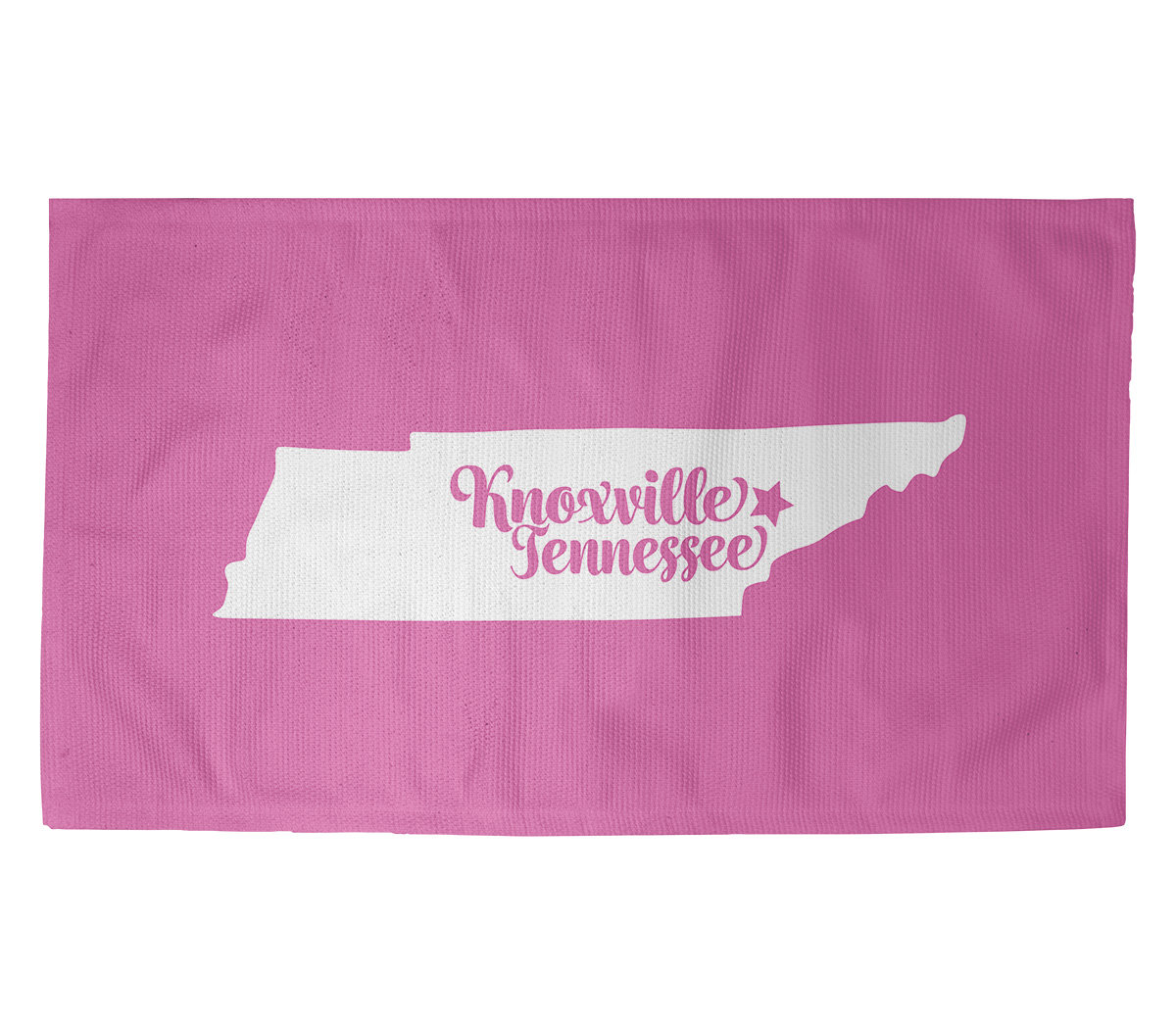 East Urban Home Knoxville Tennessee Pink Area Rug | Wayfair