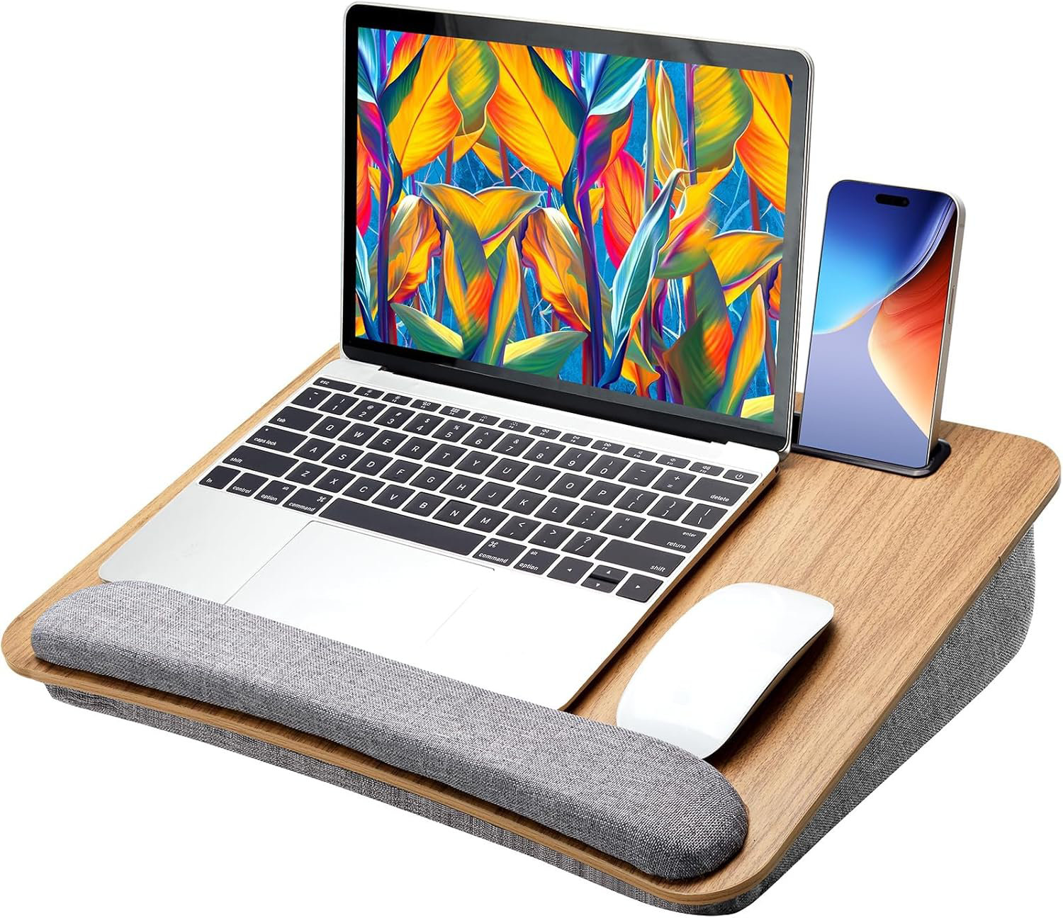 Inbox Zero Lap Table, Laptop Lap Table, 15.6 Inches, Lap Stand For Bed ...