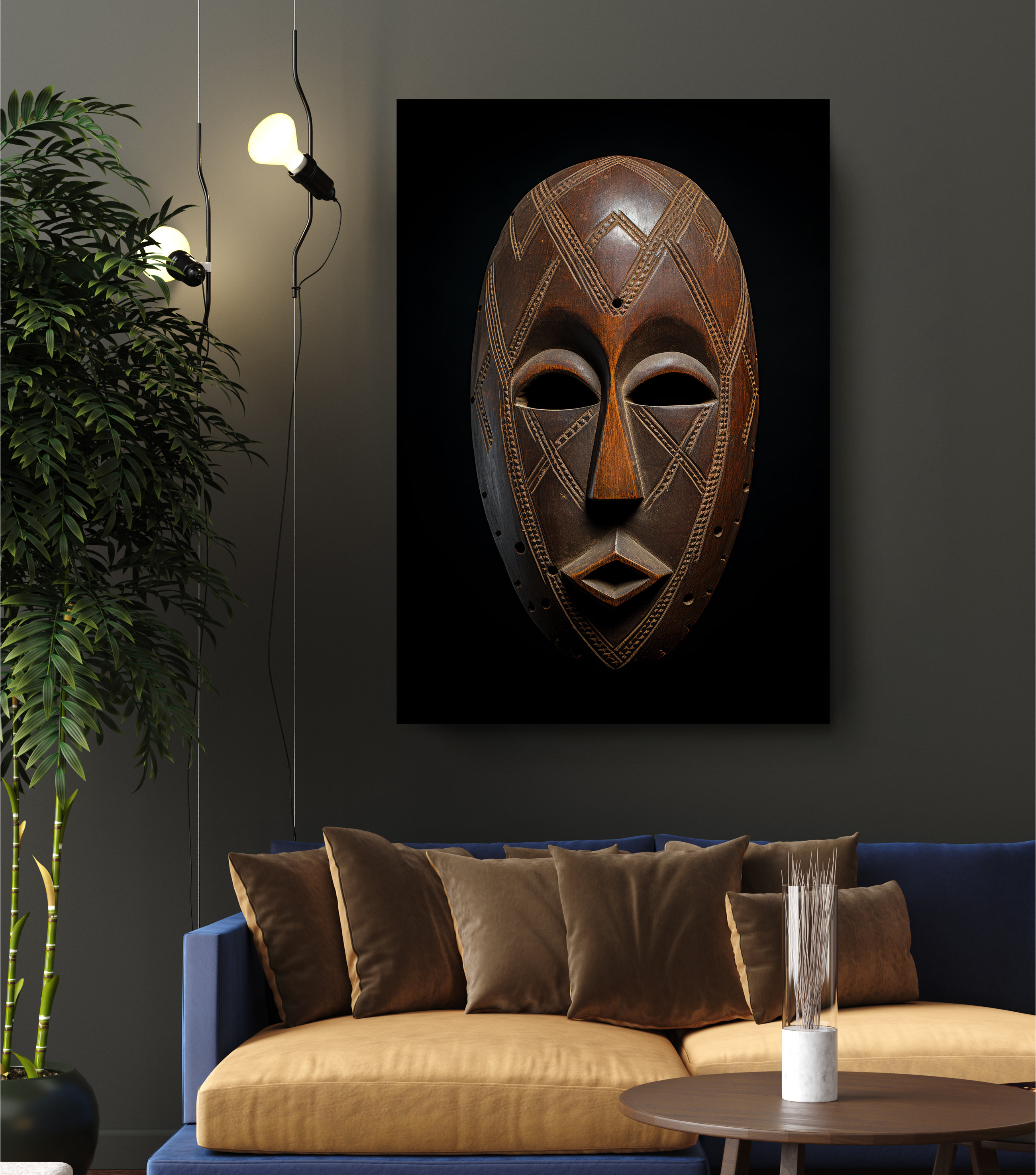 Bungalow Rose Elegance Effigy African Mask Africa Edition Canvas Wall ...