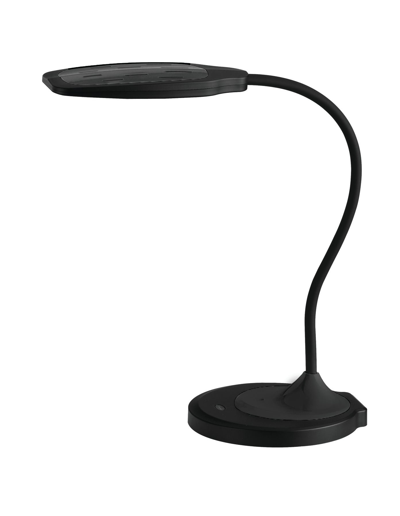 Lorell LED Desk Lamp/Table Lamp With USB Charger, Black And Red-Bright ...