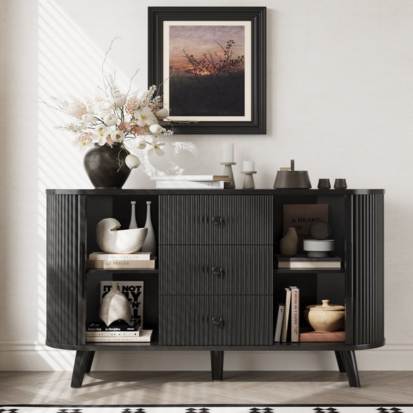 George Oliver 47'' Modern Sideboard Buffet Cabinet With Drawers ...