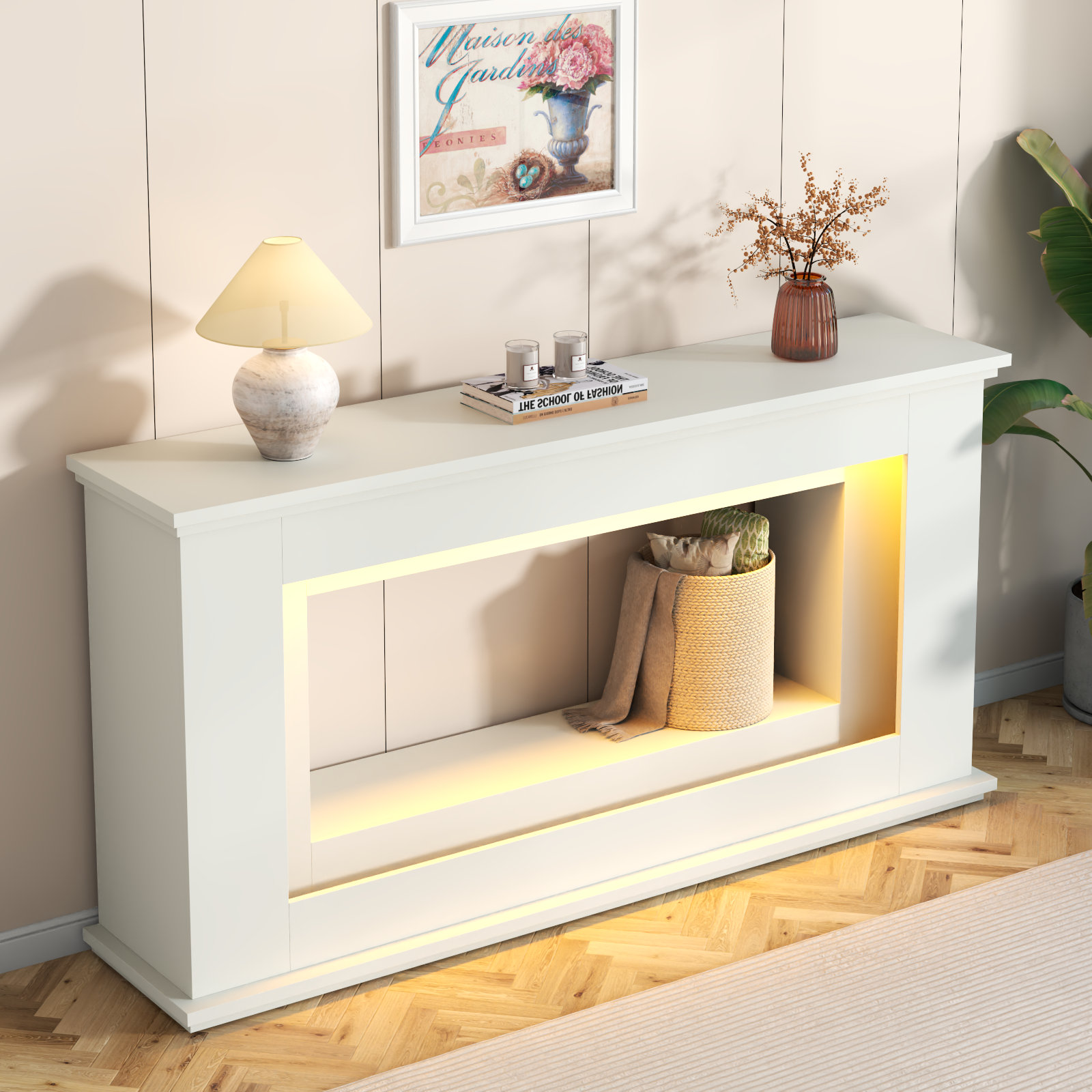 Wrought Studio™ 63” Long Console Tables For Entryway, Narrow Long Entry ...
