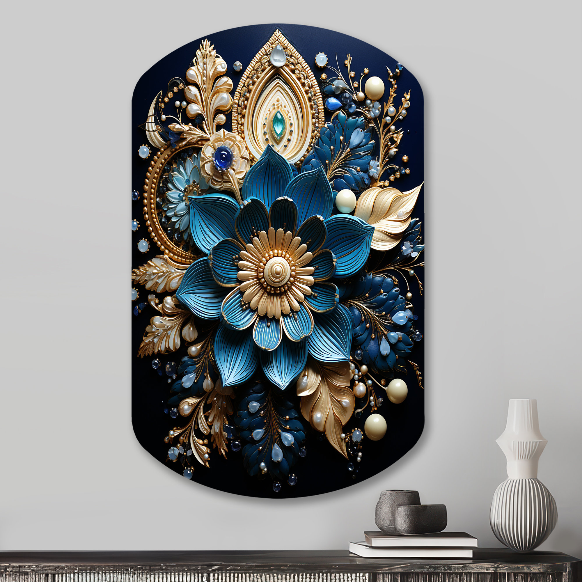 Design Art Hinduism Art Sacred Om - Cylinder Hinduism Metal Wall Art ...