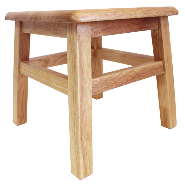 Millwood Pines Blount 12.25'' Tall 1 - Step Solid Wood Step Stool ...