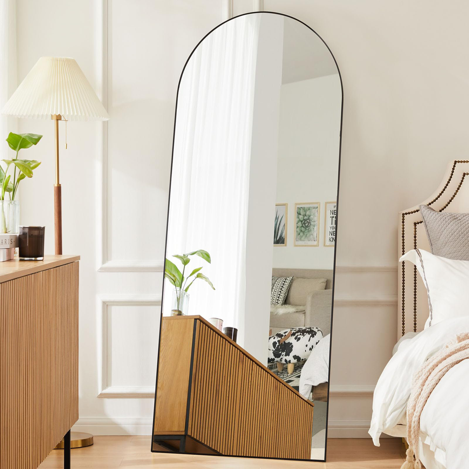 Ebern Designs Kahle 21" Wide Full Length Arch Mirror & Reviews | Wayfair