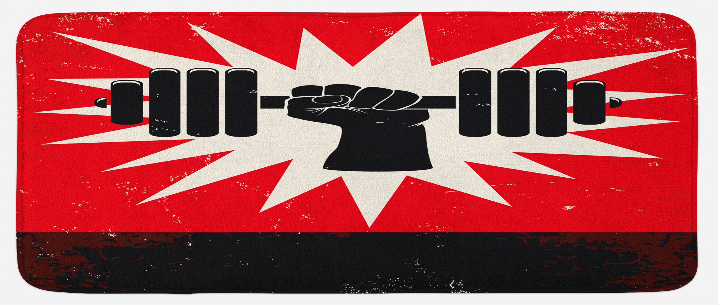 East Urban Home Grunge Display Of Hand Lifting Dumbbell Effect Workout ...