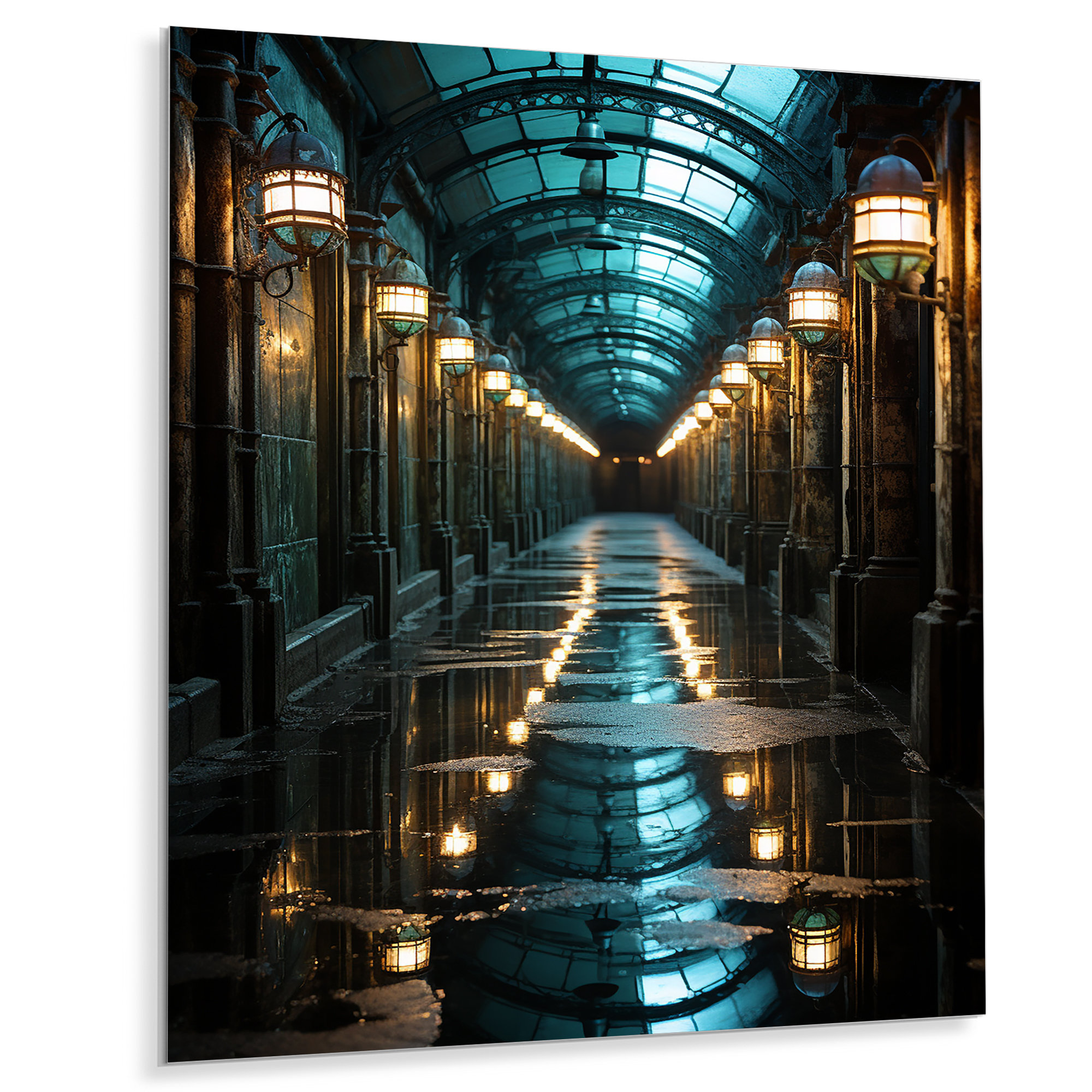 Latitude Run® Urban Industrial Tunnel Serenity I - Tunnels Metal Wall ...