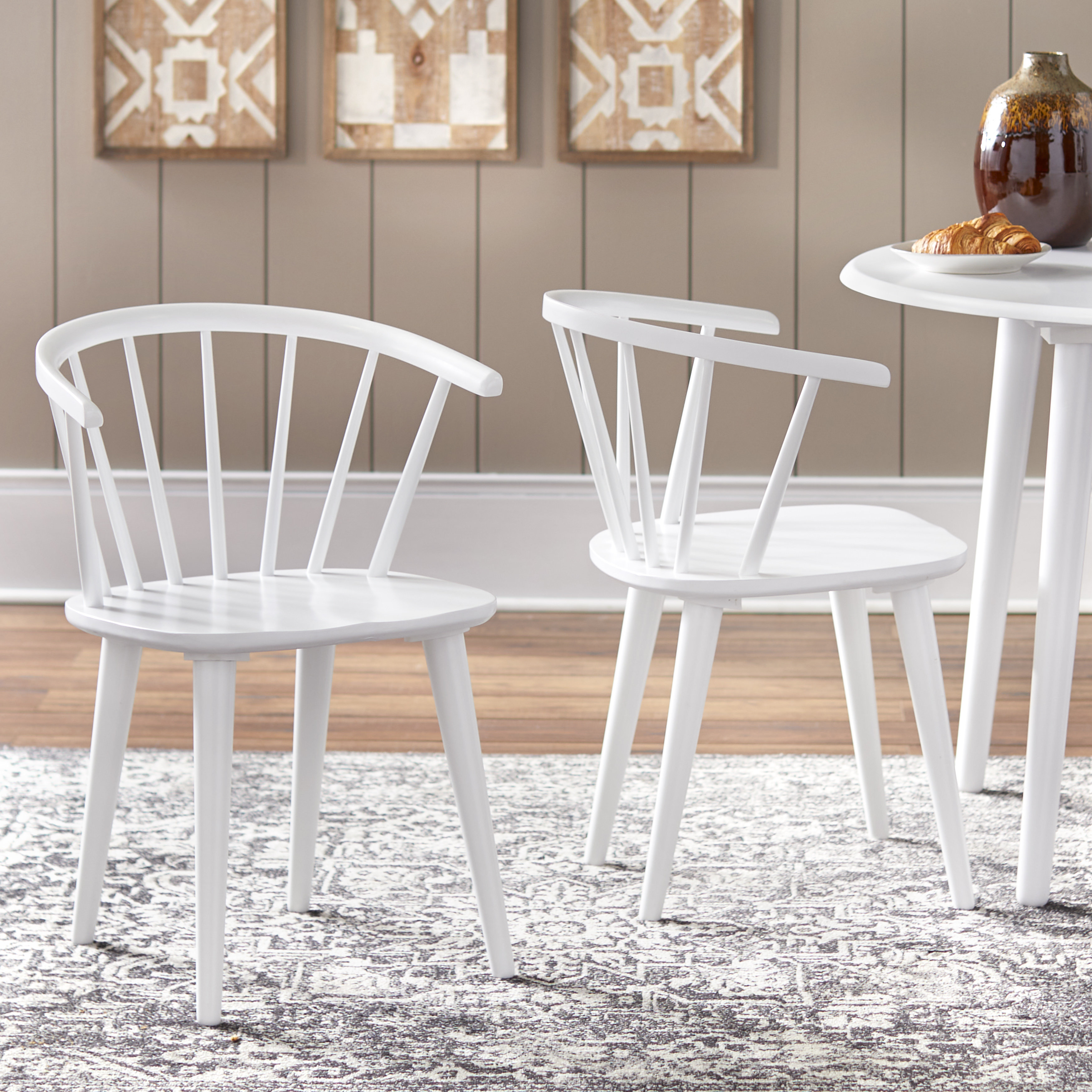 George Oliver Demi-Lee Solid Wood Windsor Back Side Chair & Reviews ...