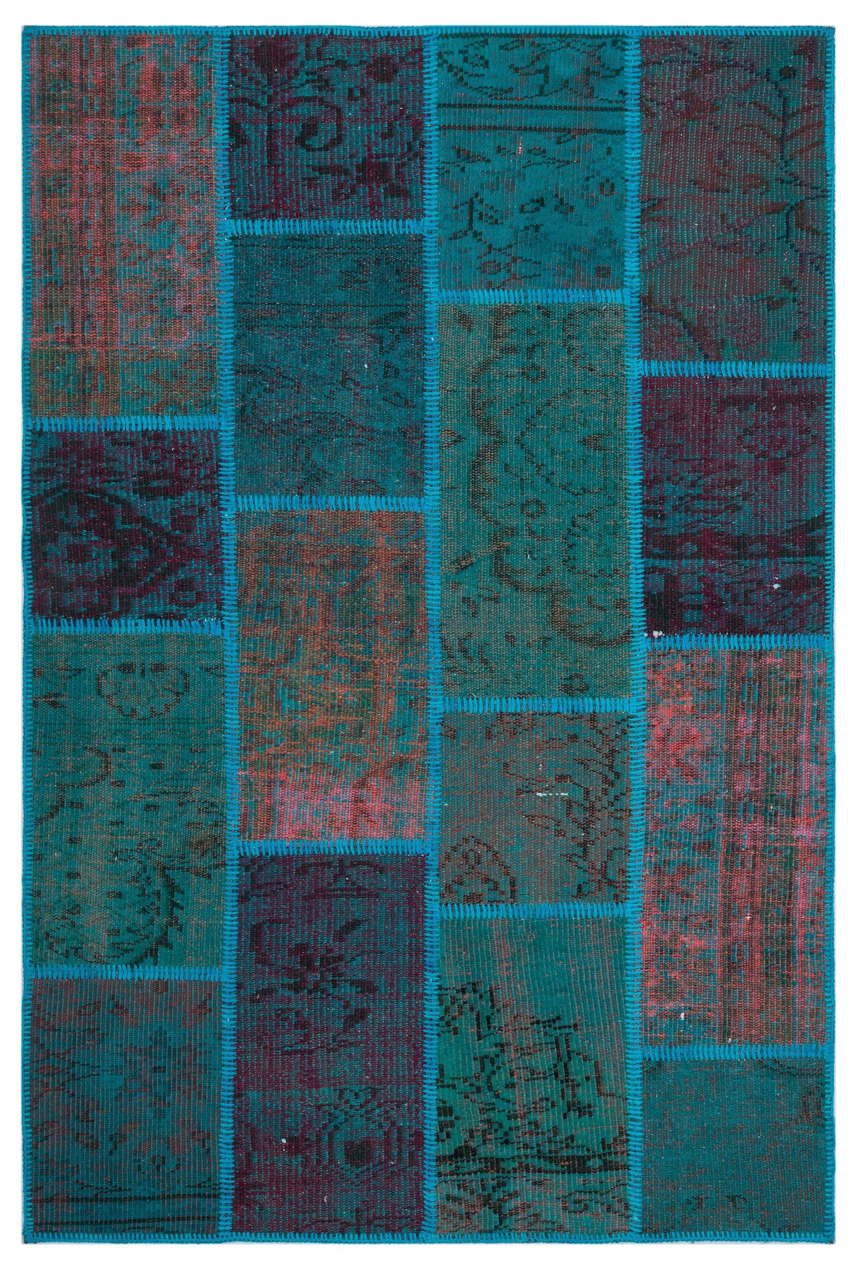 Lofy Iskece Hand Knotted Wool Patchwork Rug - Wayfair Canada
