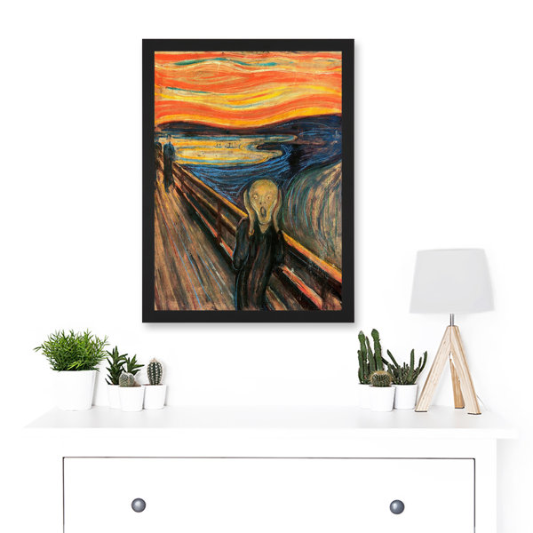 Happy Larry Edvard Munch The Scream by Edvard Munch - Picture Frame ...