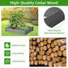 Latitude Run® Raised Garden Bed 48x48x10'', Outdoor Wood Planter Box ...