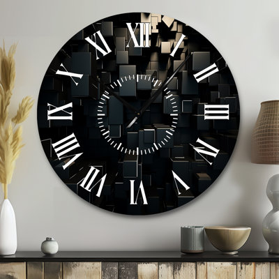 matte black clock