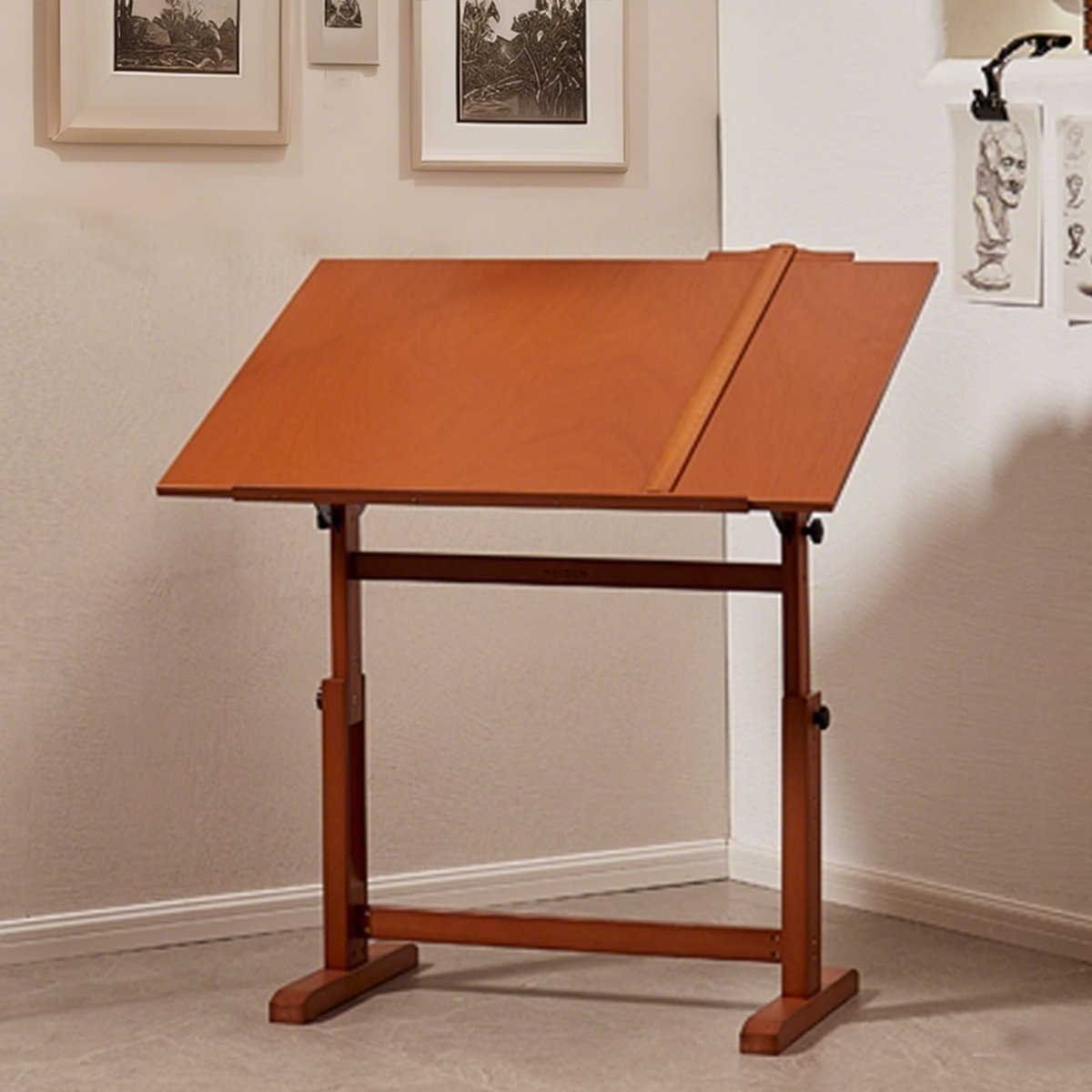 SINNOG Modern minimalist brown adjustable height easel - Wayfair Canada