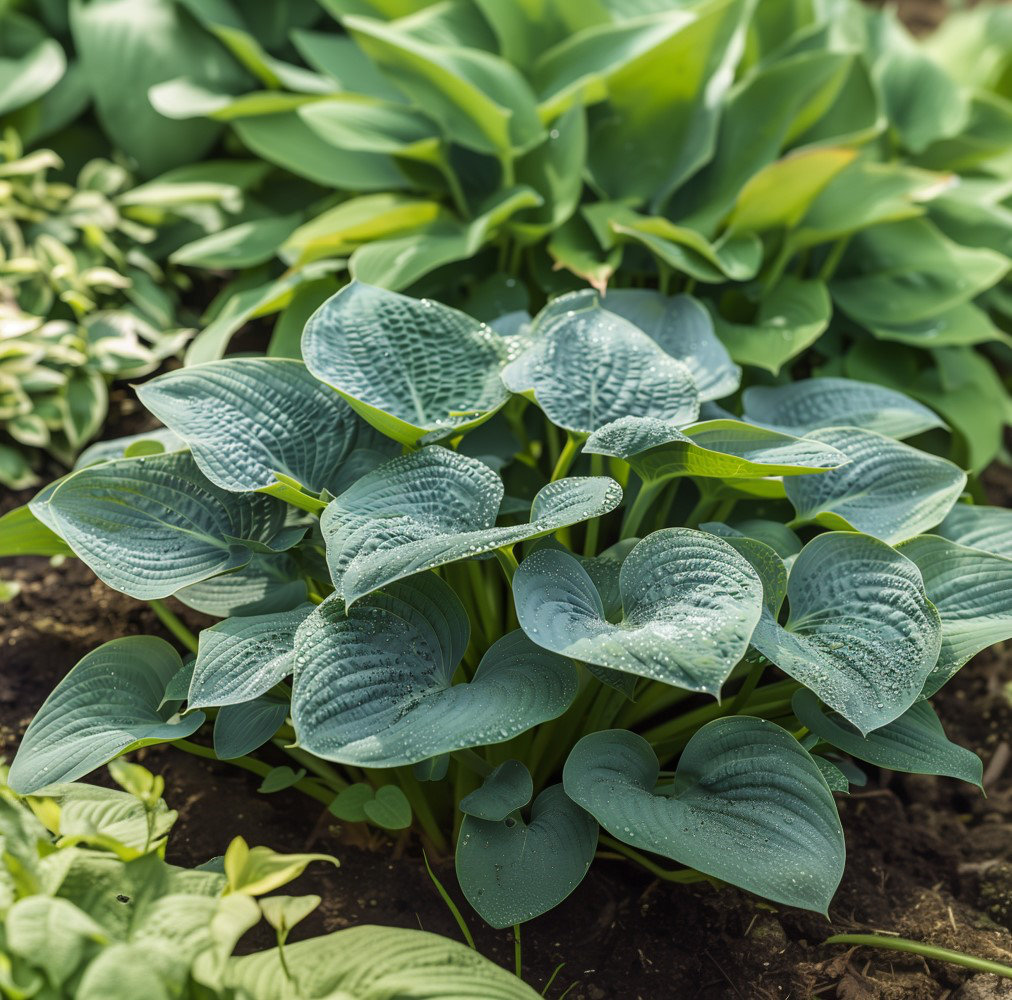 Touch of ECO Large Cupped Leaf Drinking Gourd Hosta-3 Bare Roots-Shade ...