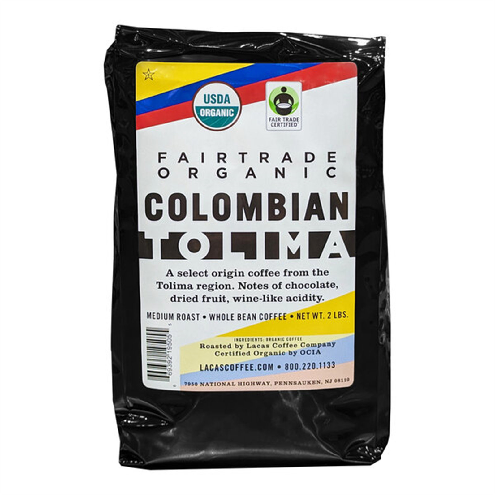 FixtureDisplays Lacas Coffee Fair Trade Organic Colombian Tolima Whole ...