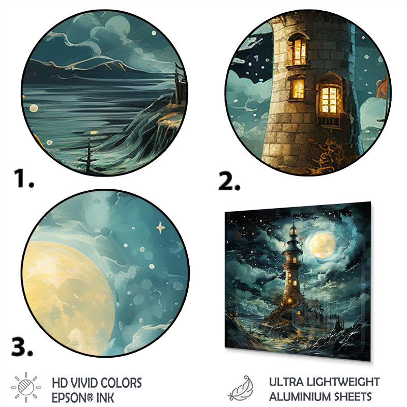 Lark Manor™ Fantasy Wizards Tower I - Fantasy Metal Wall Art | Wayfair