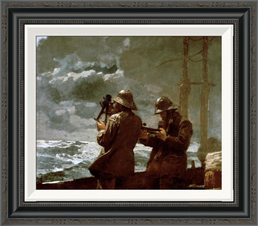 Vault W Artwork 'Eight Bells' by Winslow Homer Framed Painting Print ...
