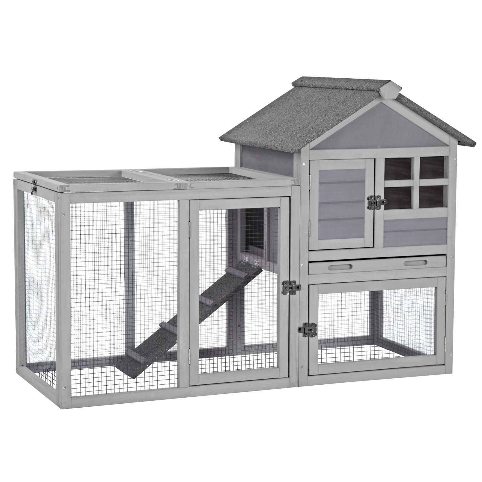 Tucker Murphy Pet™ Weather Resistant Rabbit Hutch with Ramp & Reviews ...