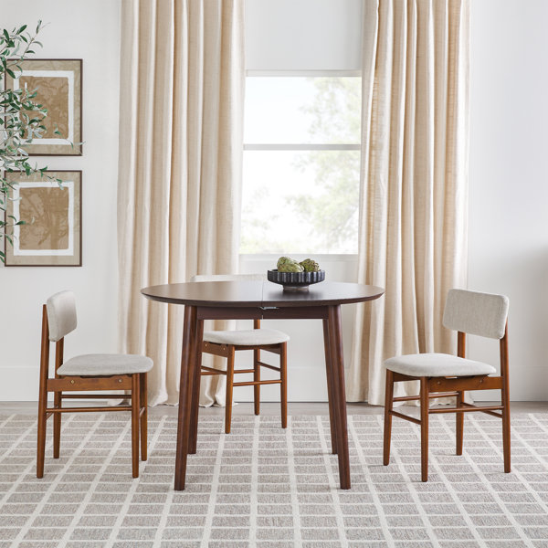 Corrigan Studio® Linelle Solid Wood Extendable Dining Table & Reviews ...
